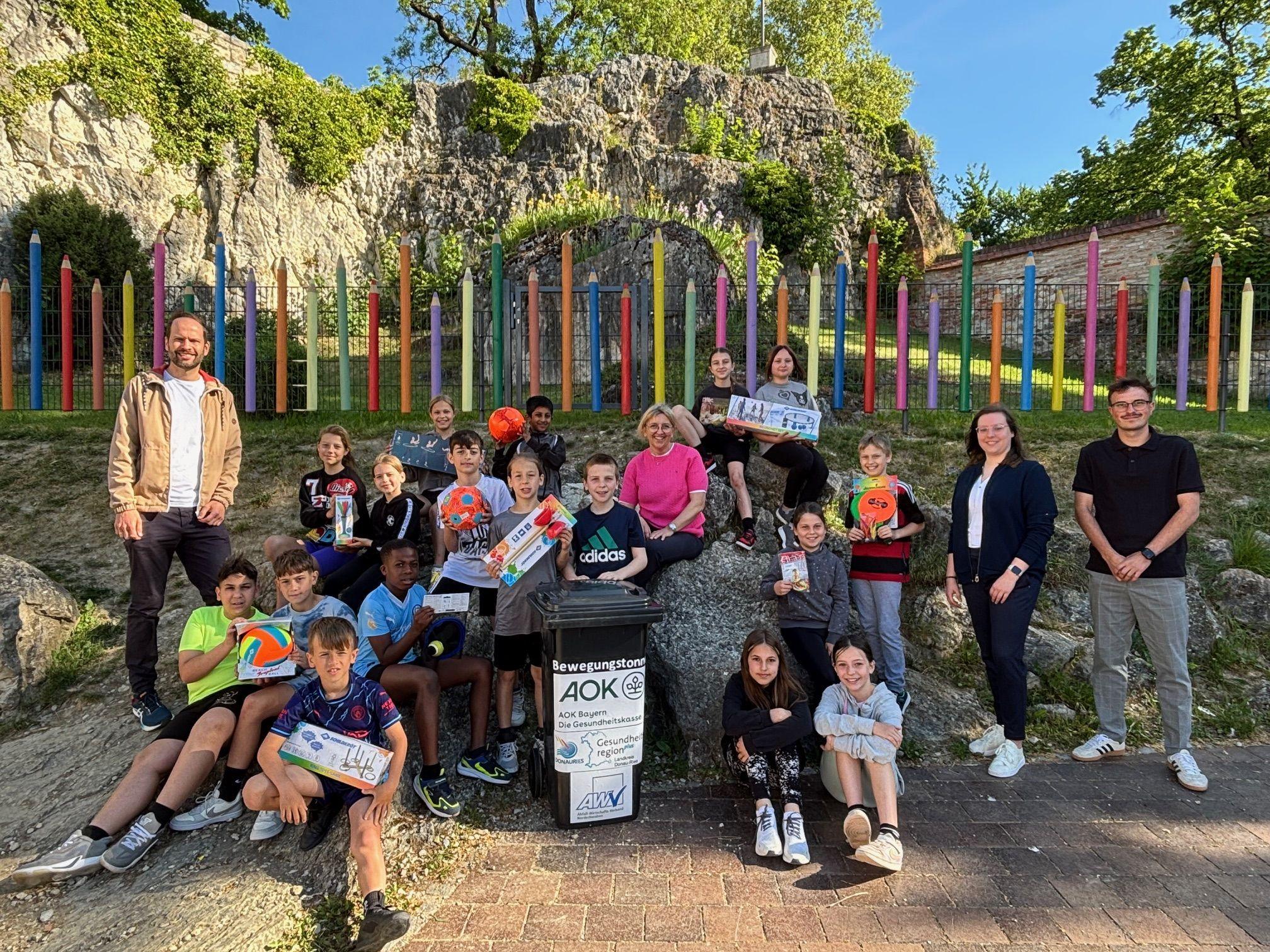 Bewegungstonnen für die Schulen im Landkreis|Donauwörth|Donau-Ries-Aktuell